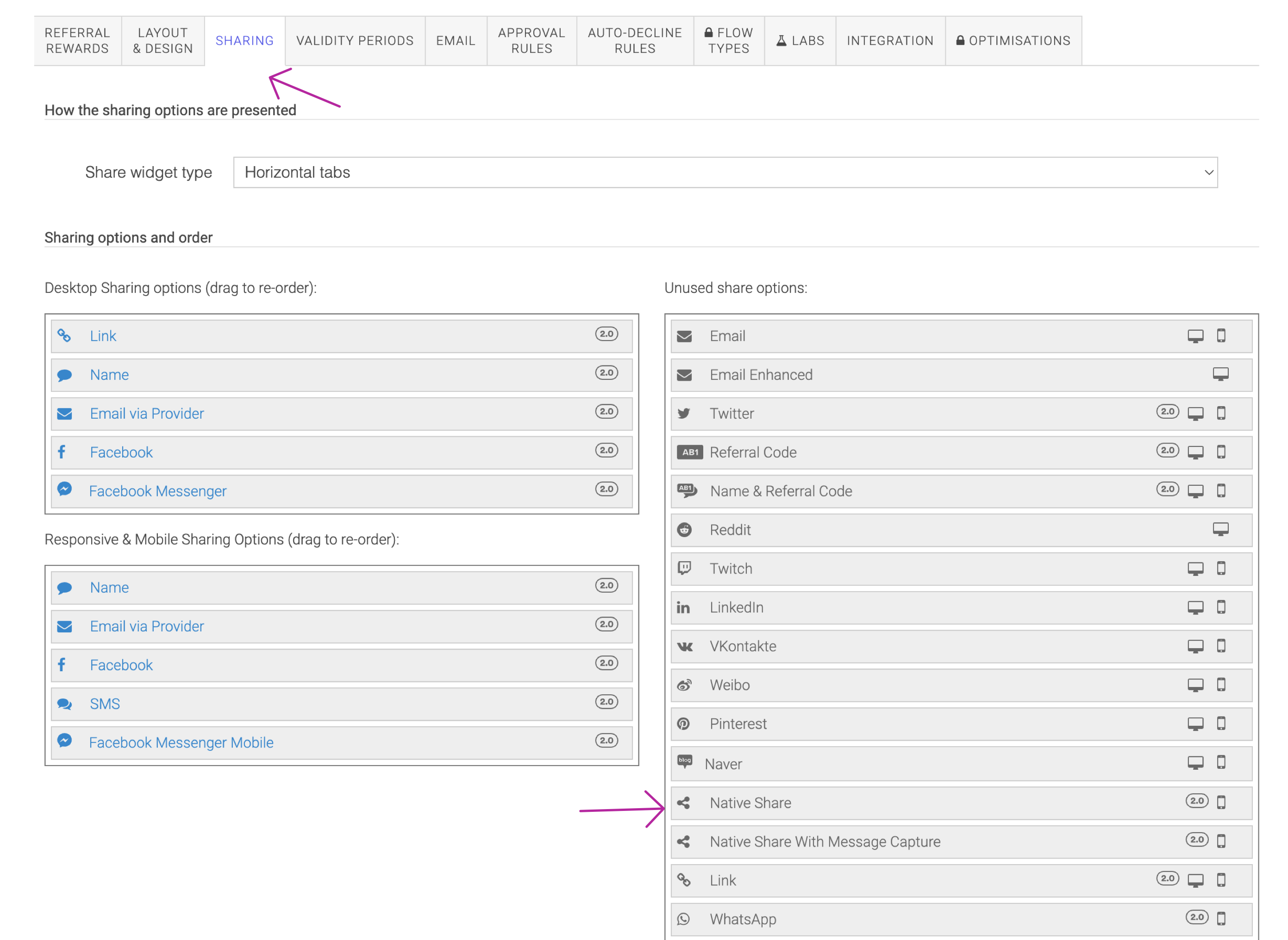 Understanding Native Share – Mention Me | Help Centre